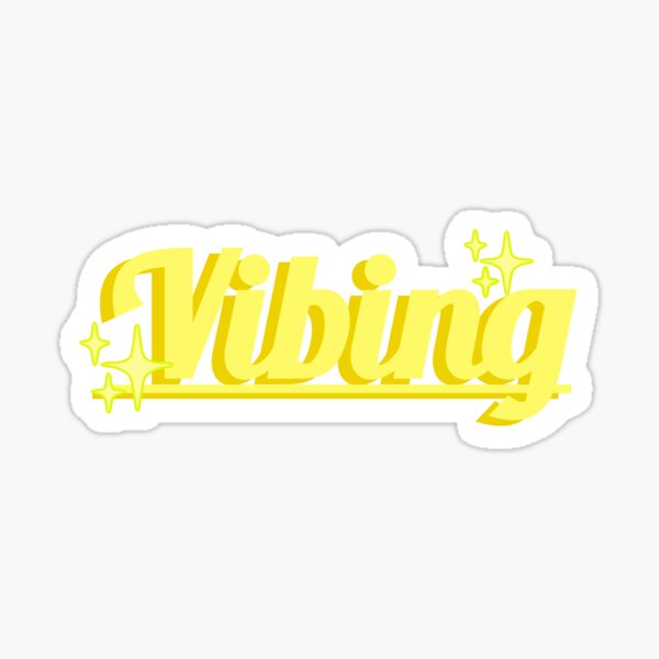 "Vibing " Sticker by xz-designs | Redbubble