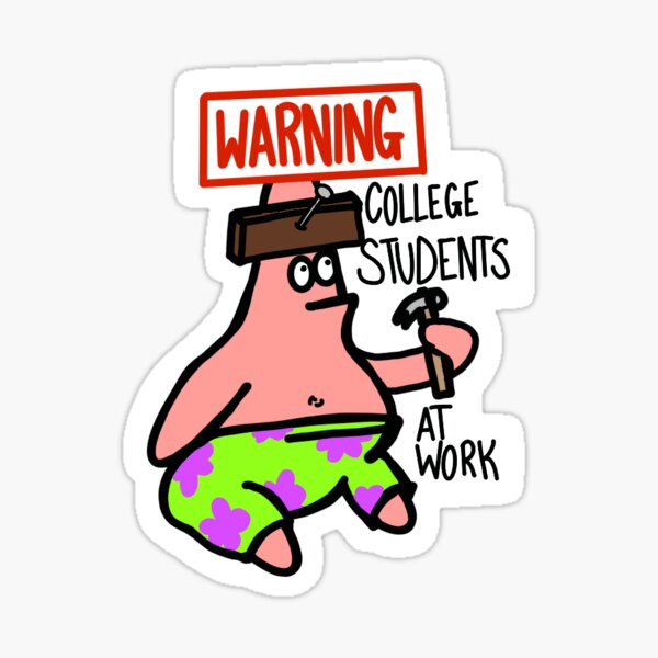 "College students" Sticker by Eczinsli | Redbubble