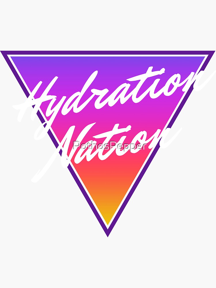 "Hydration Nation" Sticker by PothosPepper | Redbubble