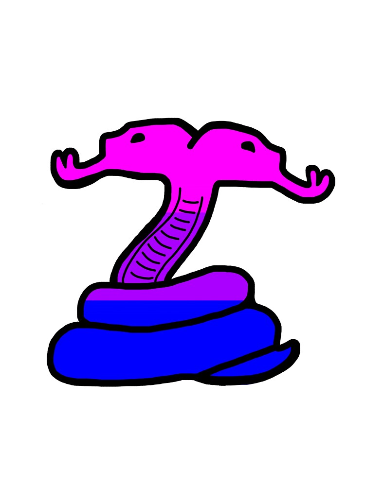 "Janus Sanders Bisexual Pride Symbol " Sticker by Jerasings | Redbubble