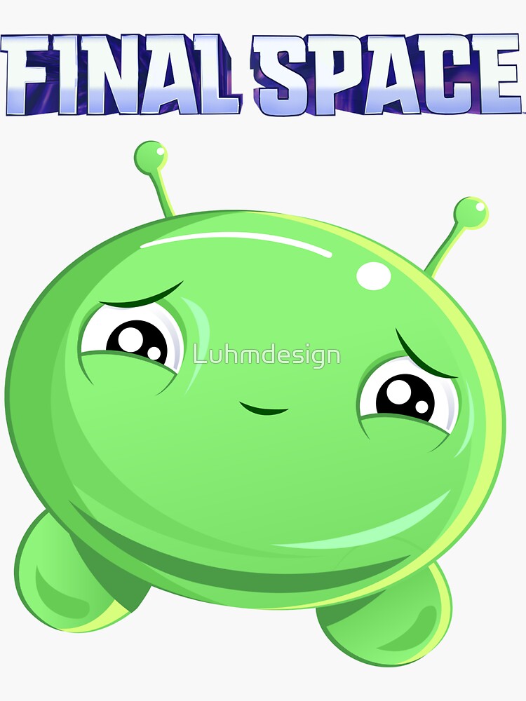 "Final Space Mooncake - Cute Face, flying" Sticker for Sale by ...