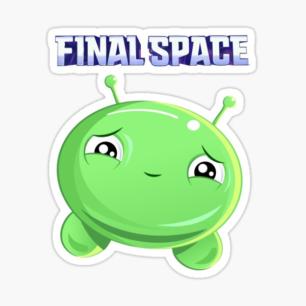 "Final Space Mooncake - Cute Face, flying" Sticker for Sale by ...
