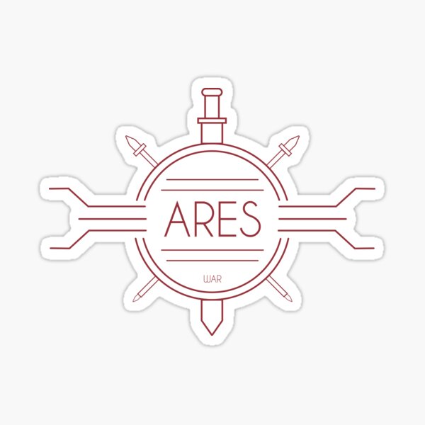 "Ares" Sticker for Sale by cvickersdesign | Redbubble