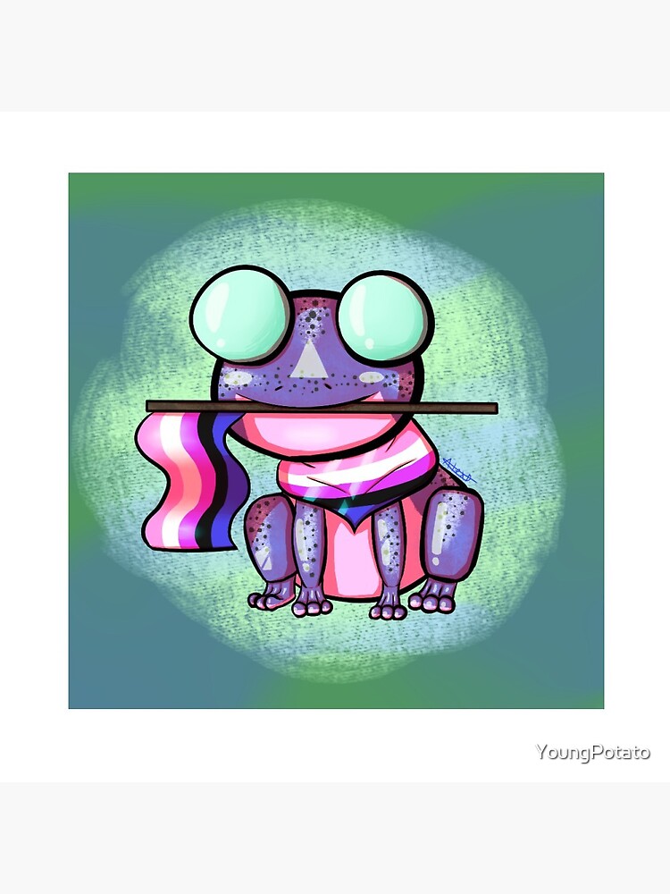 "Pride Frog Gender Fluid" Pin for Sale by YoungPotato | Redbubble