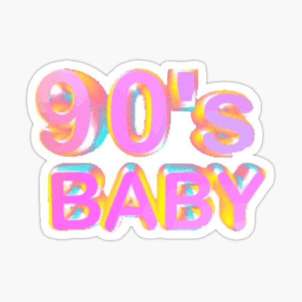 "90's baby sticker pack" Sticker by flora12245 | Redbubble