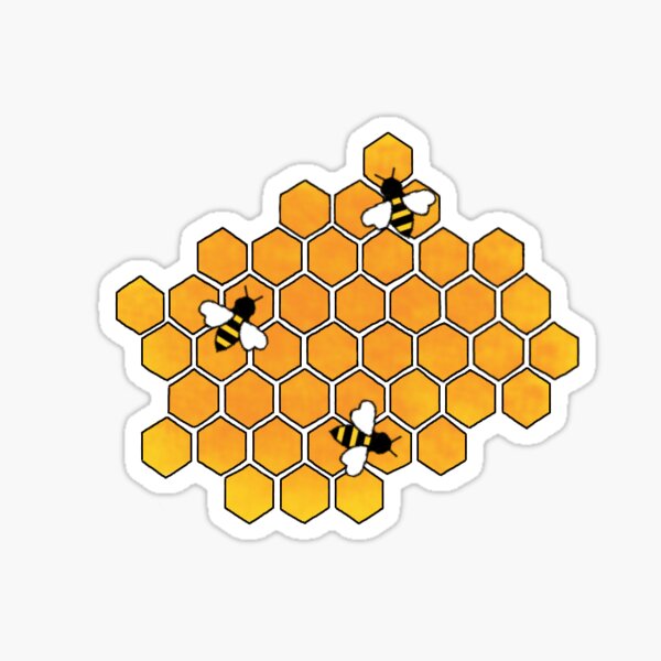"honeycomb" Sticker for Sale by thelovelylemon | Redbubble