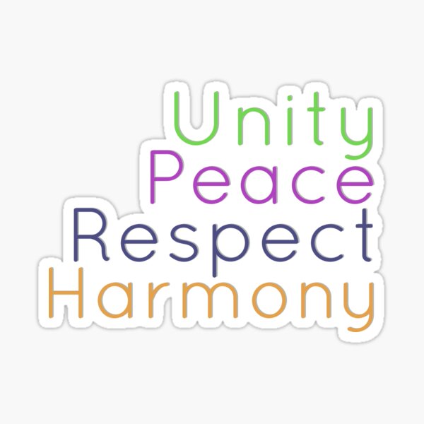"Unity" Sticker by KeishaJL | Redbubble
