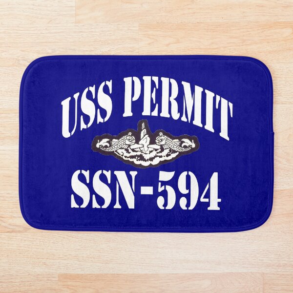Alfombra de baño «PERMISO DEL USS (SSN-594) TIENDA DEL BARCO» de ...
