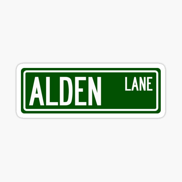 "Alden Lane Street Sign Sticker" Sticker for Sale by emilia-romaa ...