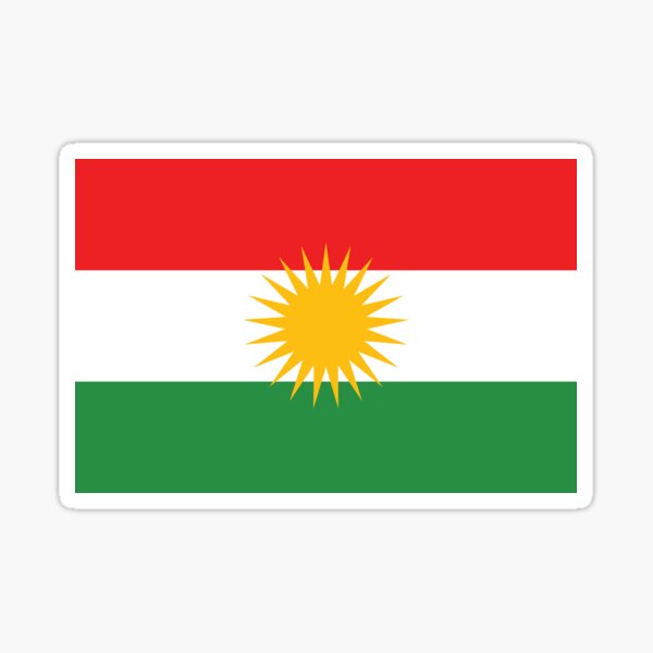 "Kurdistan Flag" Sticker for Sale by SolarCross | Redbubble