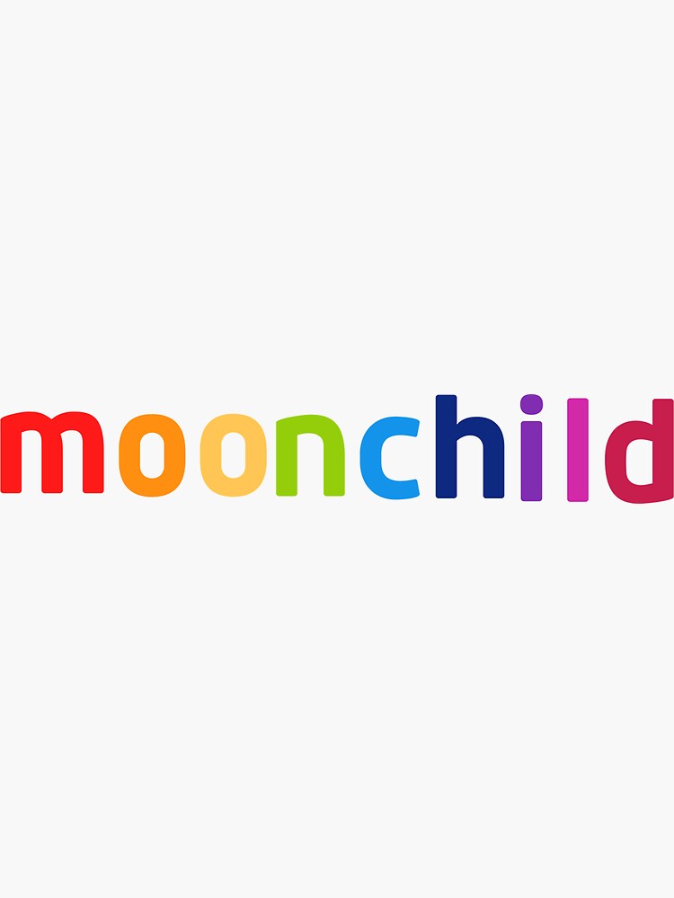 "Moonchild Rainbow Pride" Sticker by CelestialRising | Redbubble