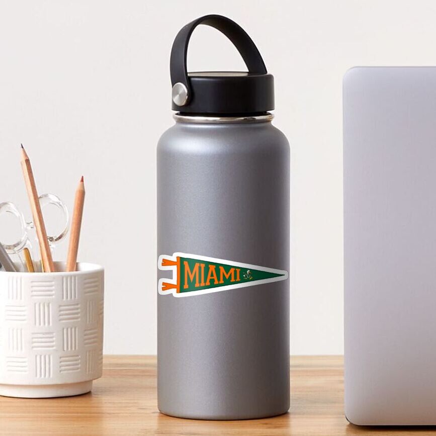 "University of Miami Pennant" Sticker for Sale by hgraziano | Redbubble