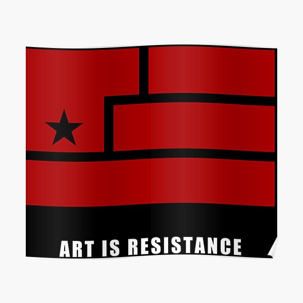 "AIR -Art Is Resistance" Poster for Sale by demetriuspharos | Redbubble