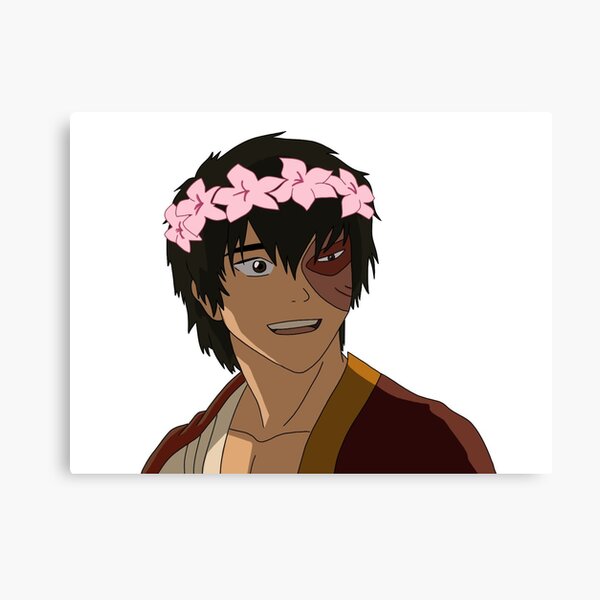 "Happy Zuko with Flower Crown" Canvas Print by smaakimsnow | Redbubble
