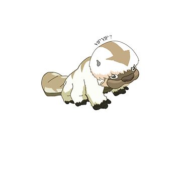 "Avatar Baby Appa Illustration (ATLA)" Sticker for Sale by Circa1998 ...