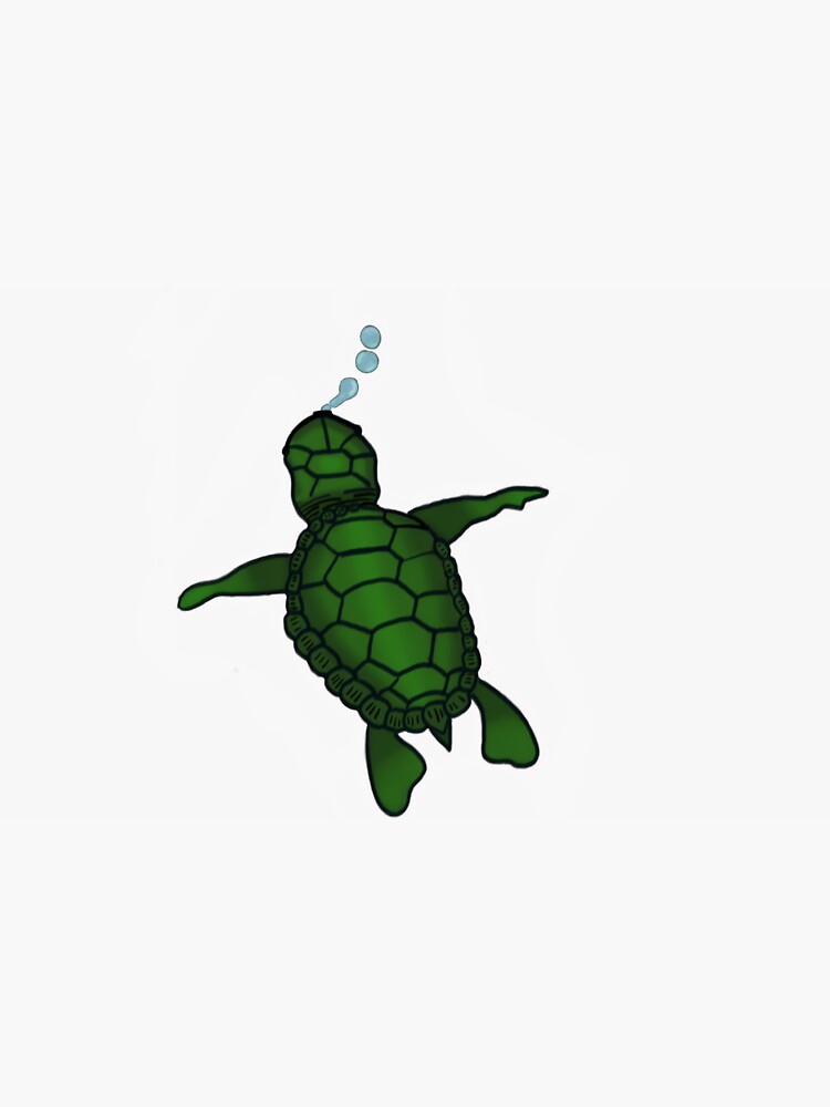 "Bob the Turtle" Sticker for Sale by reagan-k | Redbubble
