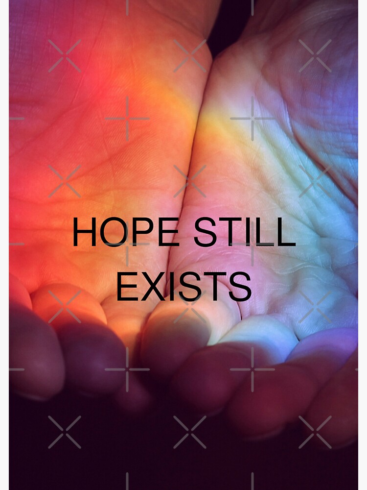 "Hope still exists sunlight" Sticker for Sale by BARAAM | Redbubble