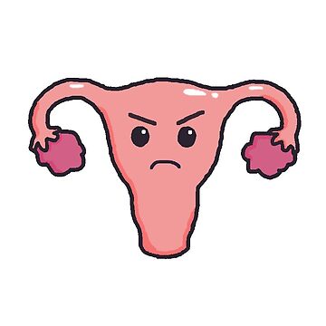 "Angry uterus" Sticker by Nanibaer | Redbubble