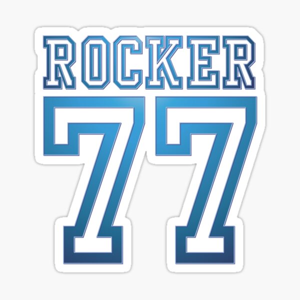 "Rocker 77" Sticker by supernate77 | Redbubble