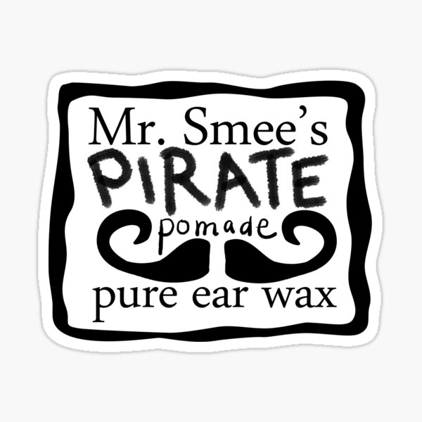 "Mr. Smee's Pomade" Sticker for Sale by sisterphipps | Redbubble