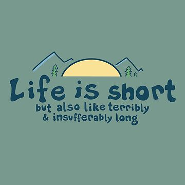 "Life is Short" Sticker for Sale by annawats | Redbubble