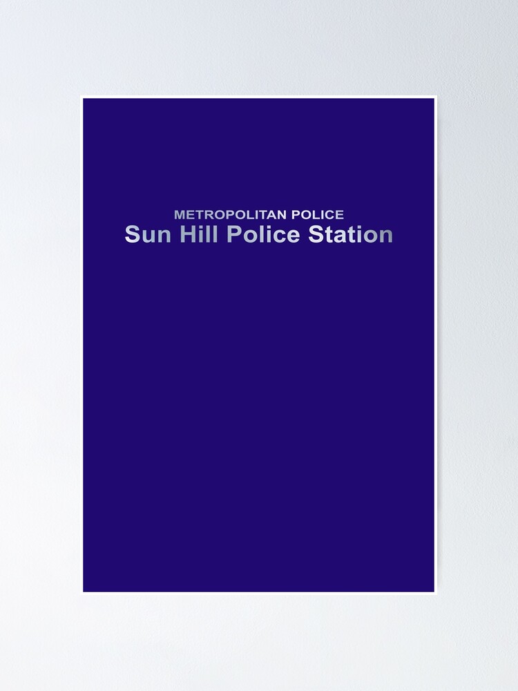 "Sun Hill Police Station" Poster for Sale by ChrisOrton | Redbubble