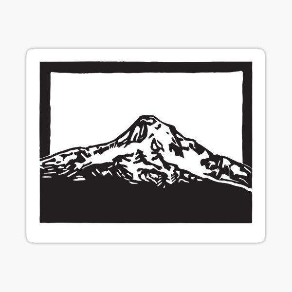 "Mount Hood " Sticker for Sale by DelaneySlaikjer | Redbubble