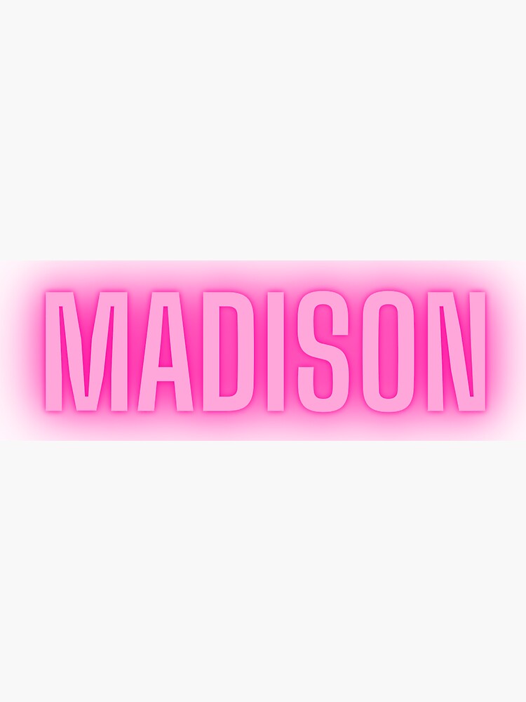 "Madison " Sticker by esmeralda1022 | Redbubble