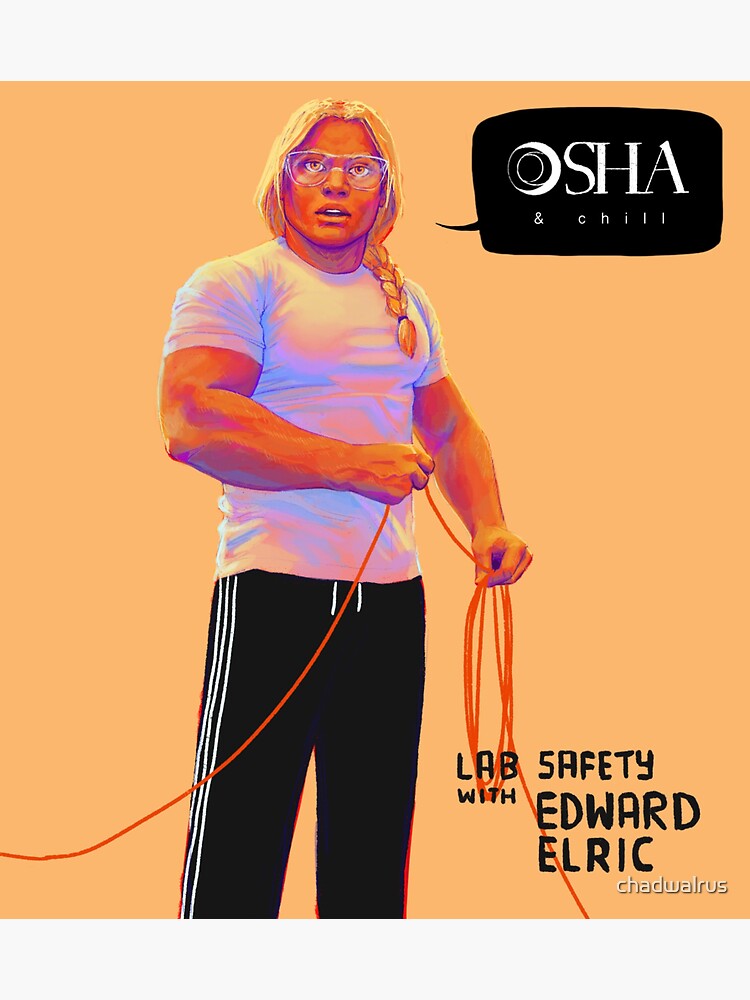 "OSHA violation Ed" Sticker by chadwalrus | Redbubble
