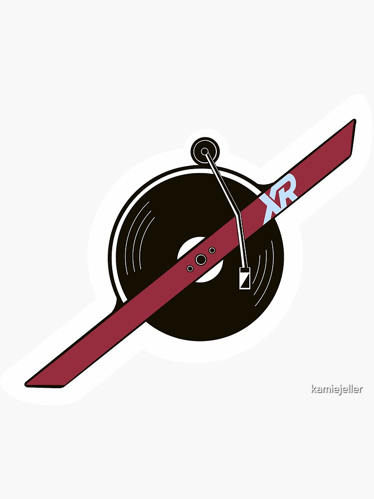 "OneWheel Turntable" Sticker by kamiejeller | Redbubble