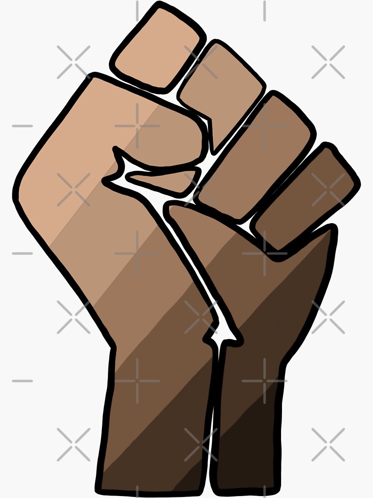"Multitone BLM Fist" Sticker for Sale by Anoss2 | Redbubble
