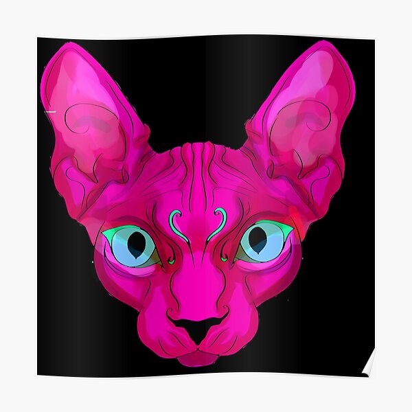 "Alien cat" Poster for Sale by Gillions | Redbubble