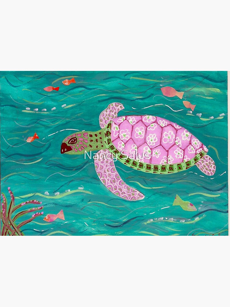 "Sea Turtle by Nancy Salus" Poster by NachoNance | Redbubble
