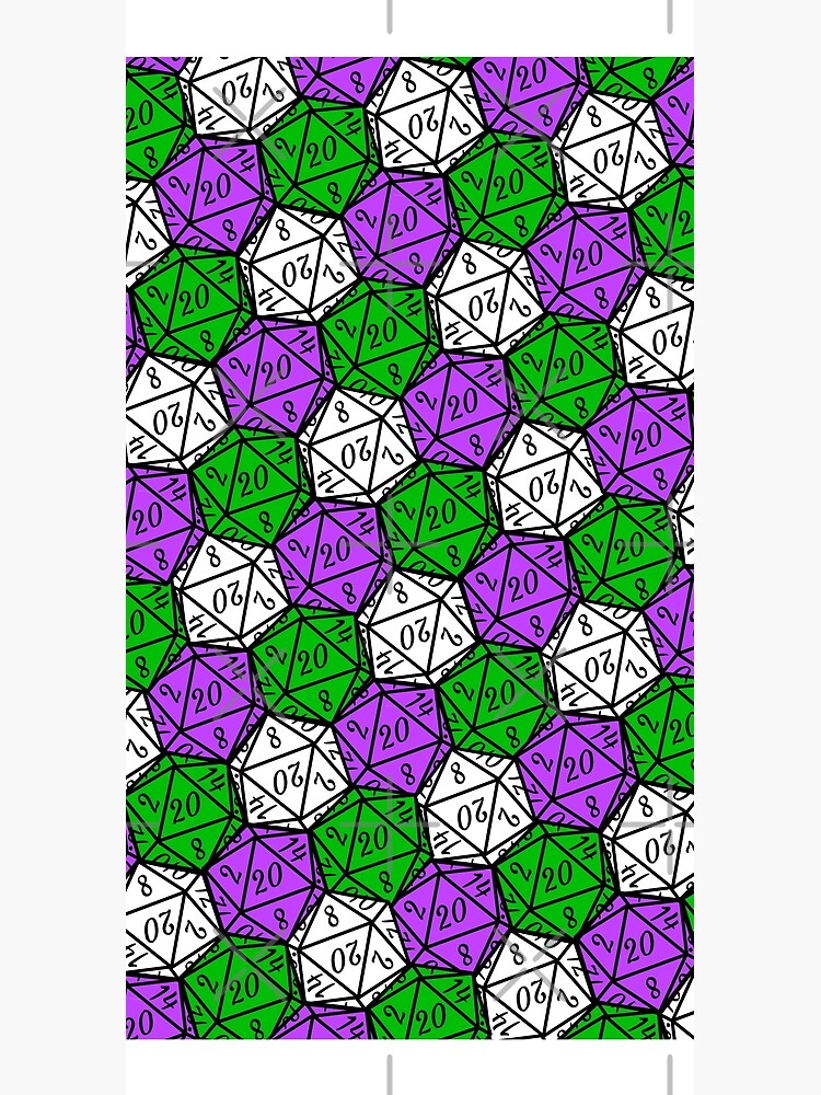 "Genderqueer Dice Pattern" Duffle Bag for Sale by maplefoot | Redbubble