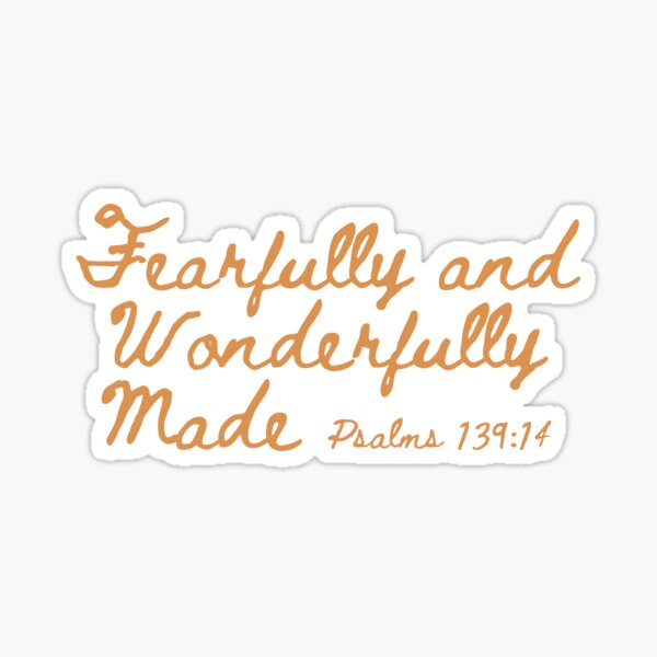"Orange Bible Verse Sticker" Sticker by madisongreenee | Redbubble