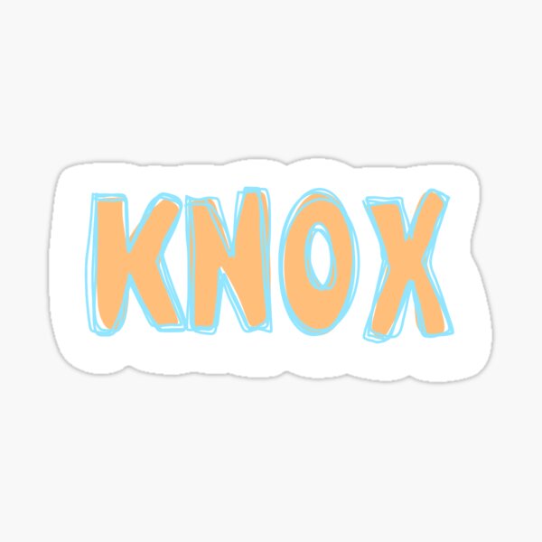 "Knox" Sticker by fadyasdoodles | Redbubble