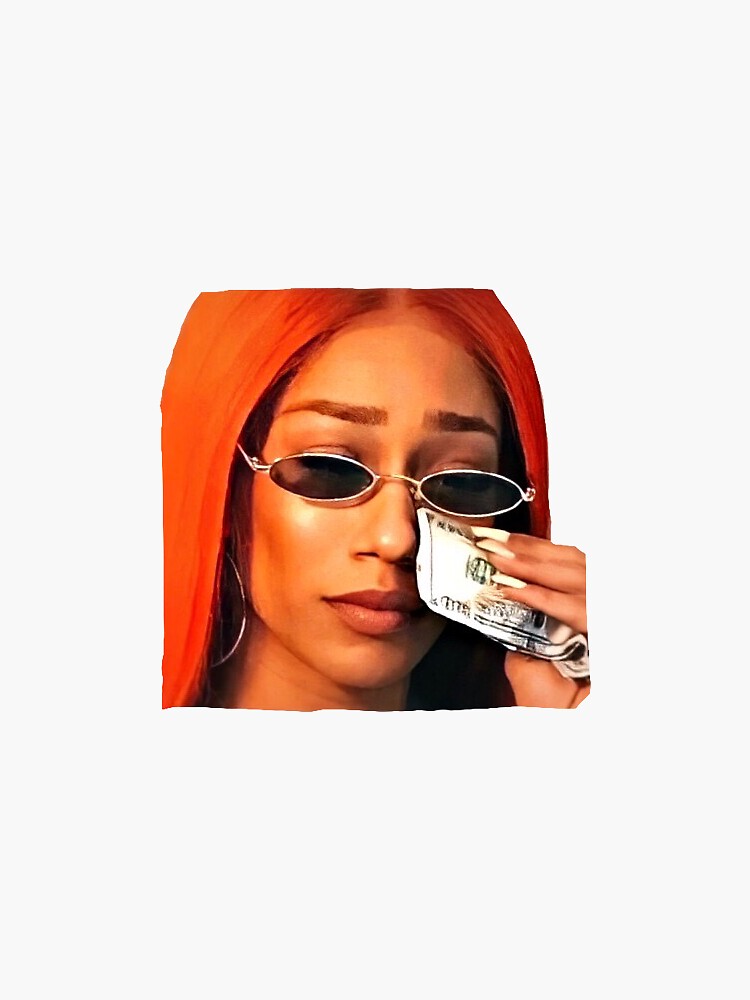 "Meme rich girl " Sticker for Sale by ceciliacg | Redbubble