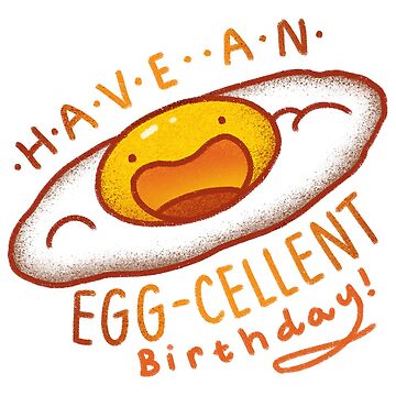 "Have An Egg-Cellent Birthday" Sticker for Sale by Squosh | Redbubble