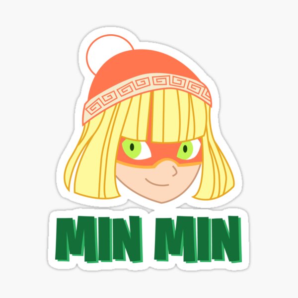 "Min Min" Sticker for Sale by TempestDesign | Redbubble
