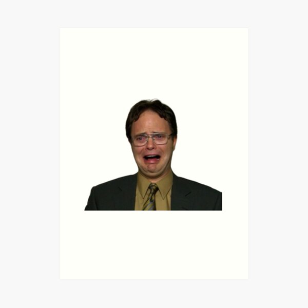 "Dwight Crying" Art Print for Sale by BestOfficeMemes | Redbubble
