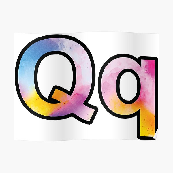 Póster «La letra Q (Qq)» de Jixzl | Redbubble