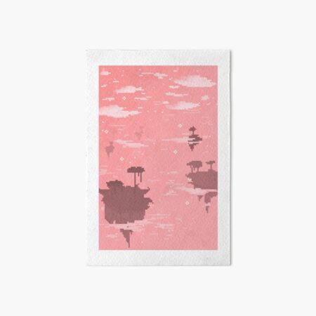 "Beautiful 8BIT Pixelart Fantasy Floating Island" Art Board Print by ...