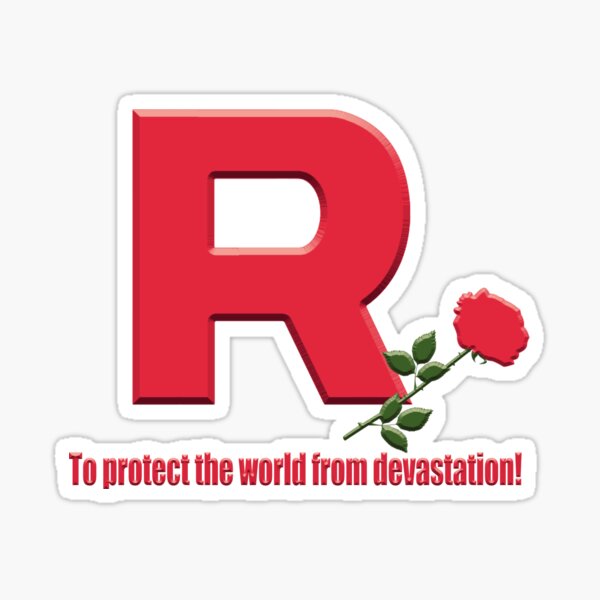 "Team Rocket Logo" Sticker for Sale by venomic-ink | Redbubble