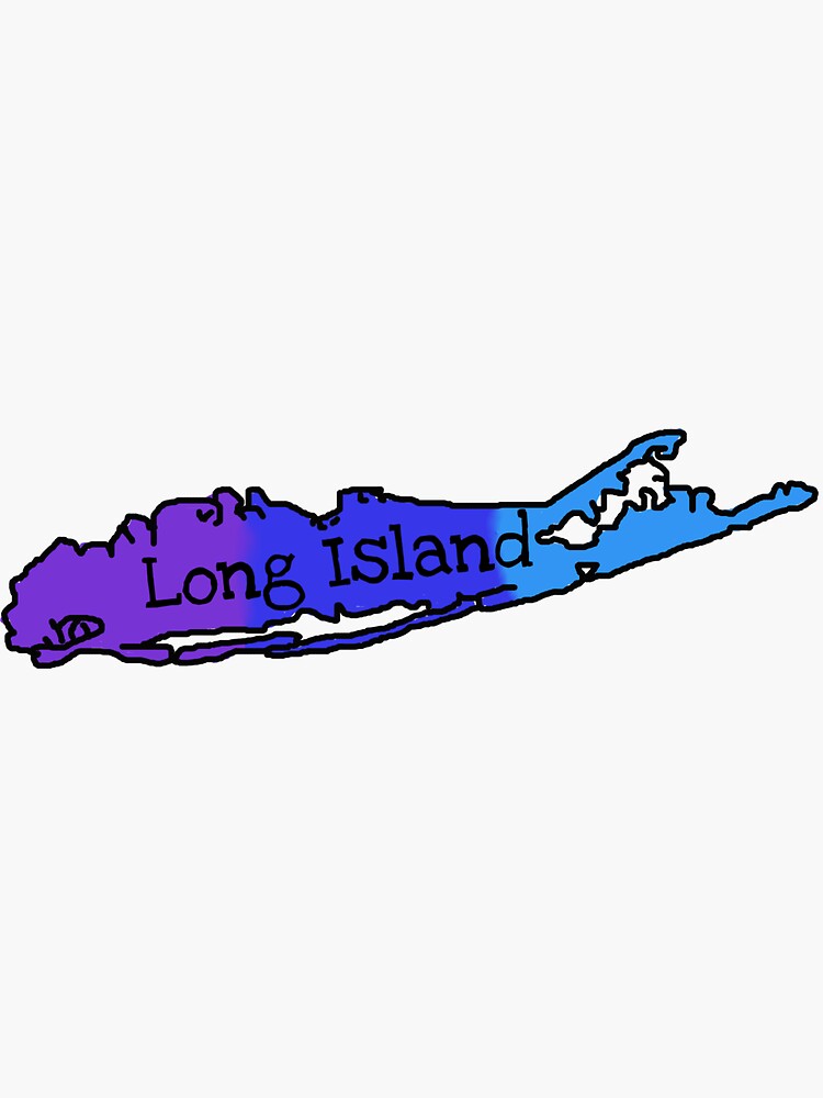 "Long Island" Sticker by amanda-mormon | Redbubble
