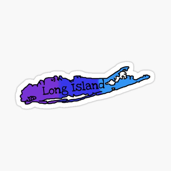"Long Island" Sticker by amanda-mormon | Redbubble