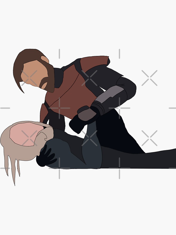 "Satine and Obi-wan" Sticker for Sale by lucystickers3 | Redbubble