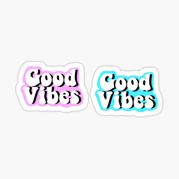 "Good Vibes sticker pack" Sticker for Sale by ameliazhengg | Redbubble