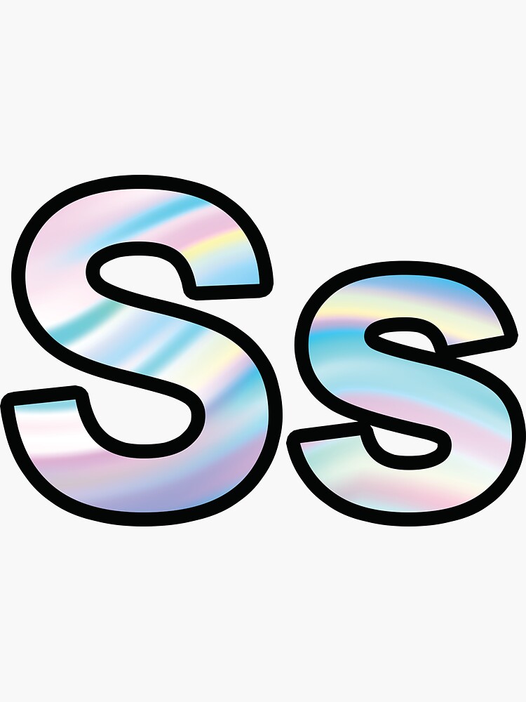 "The Letter S (Ss)" Sticker for Sale by Jixzl | Redbubble