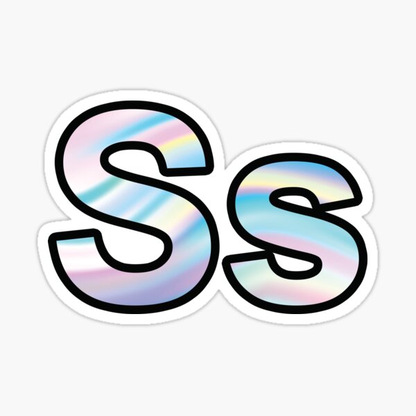 "The Letter S (Ss)" Sticker for Sale by Jixzl | Redbubble