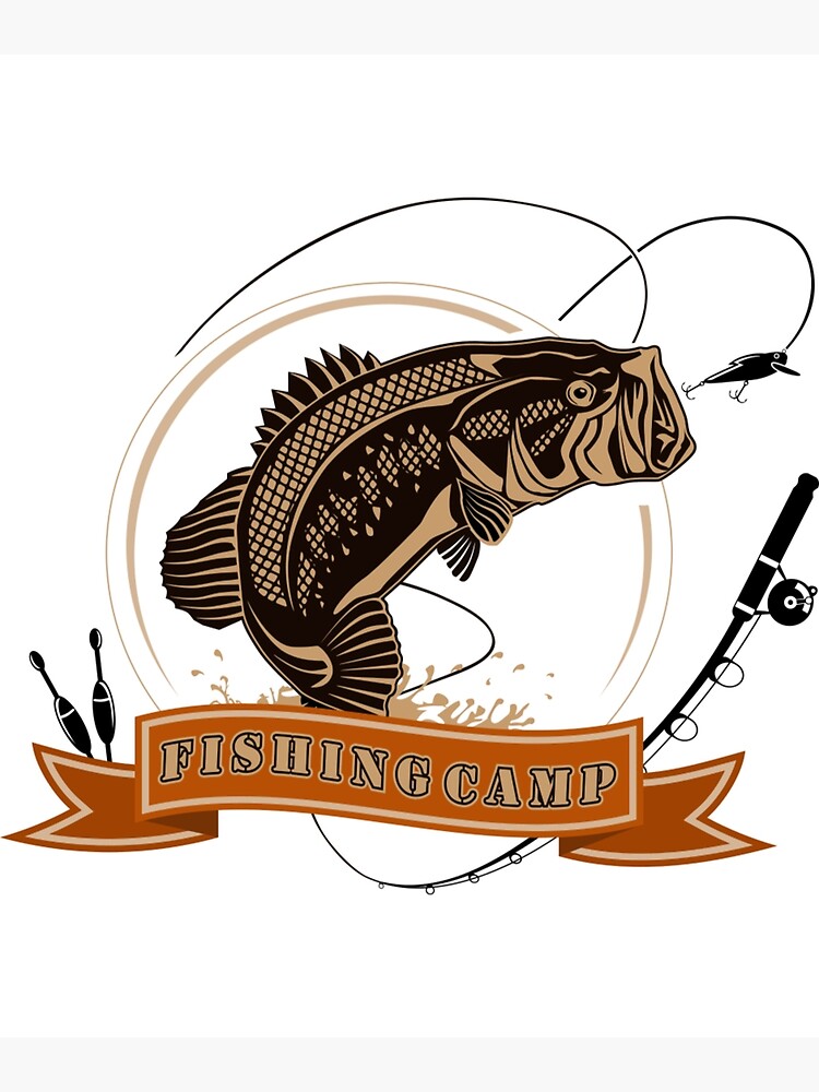 "fishing camp" Poster for Sale by Tijn-W-B | Redbubble
